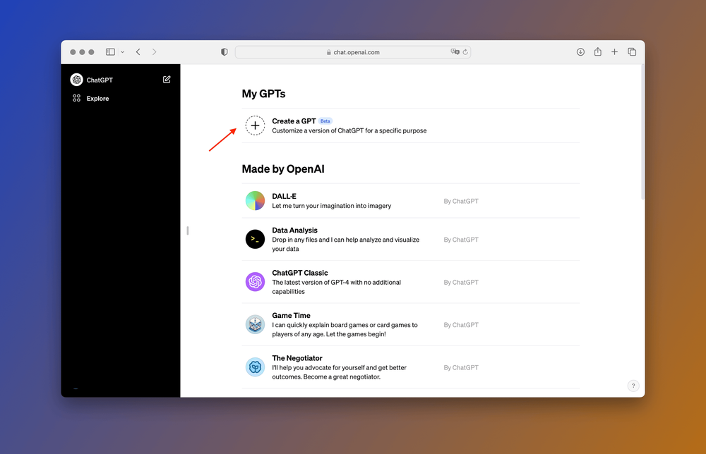 Create Your Custom Chatgpt With Openais Gpts