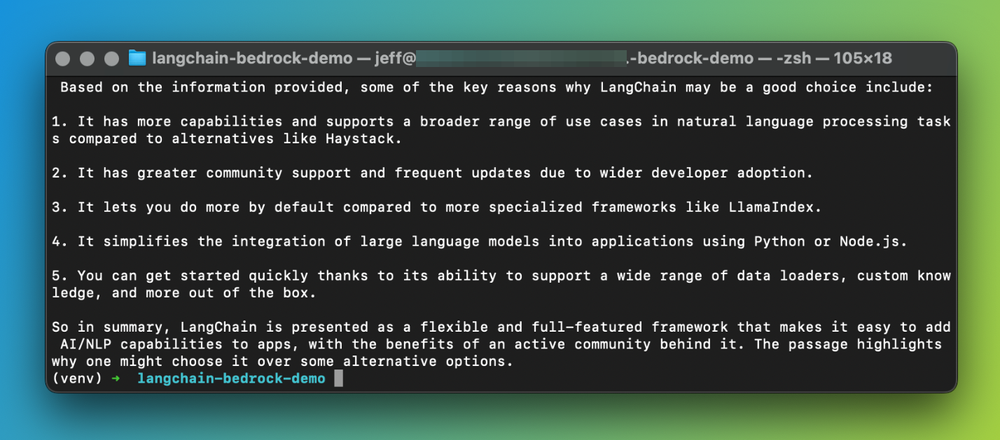 Build a RAG Pipeline using LangChain and Amazon Bedrock