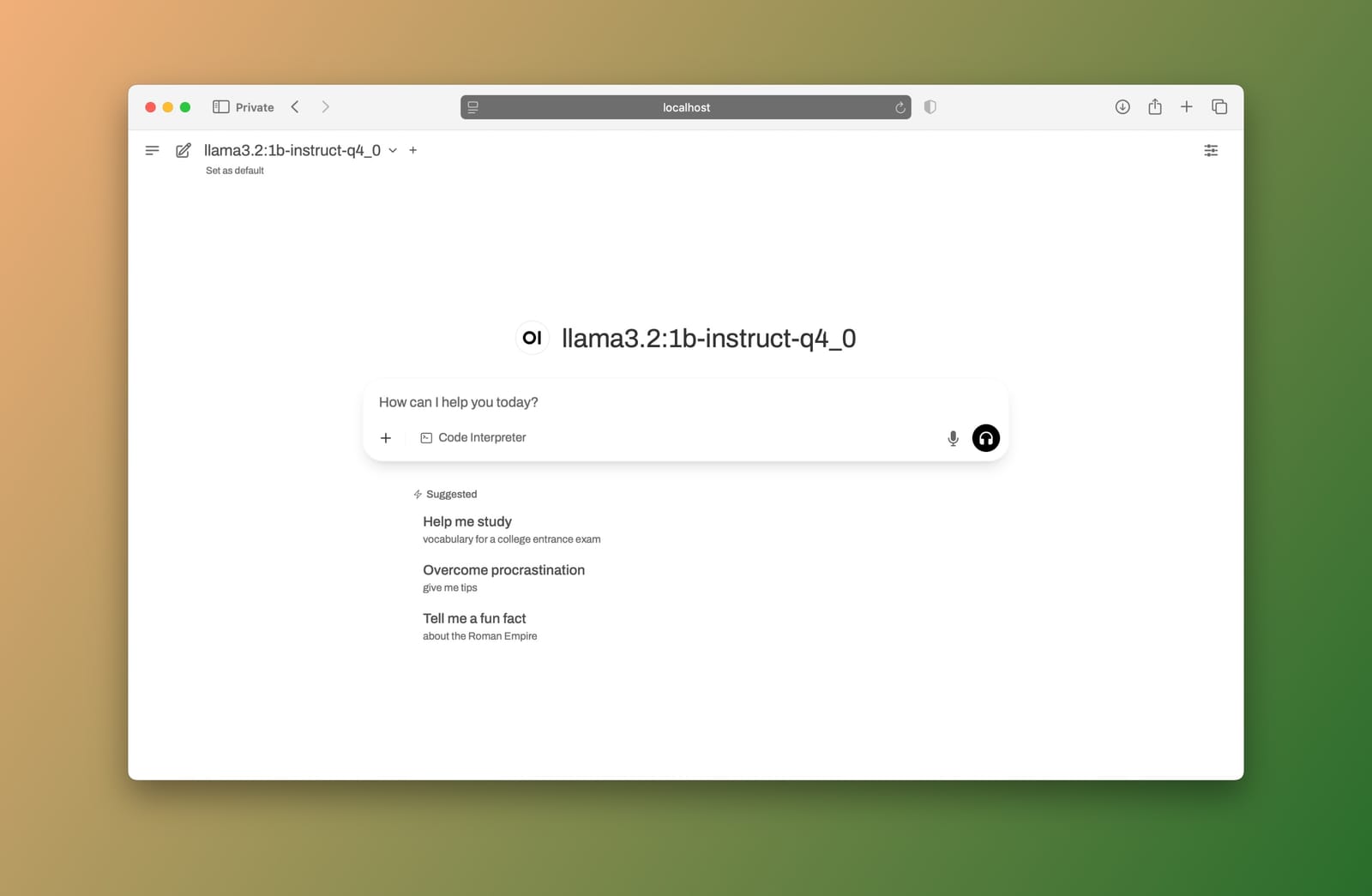 Self-Hosted Private LLM using Ollama and Open WebUI