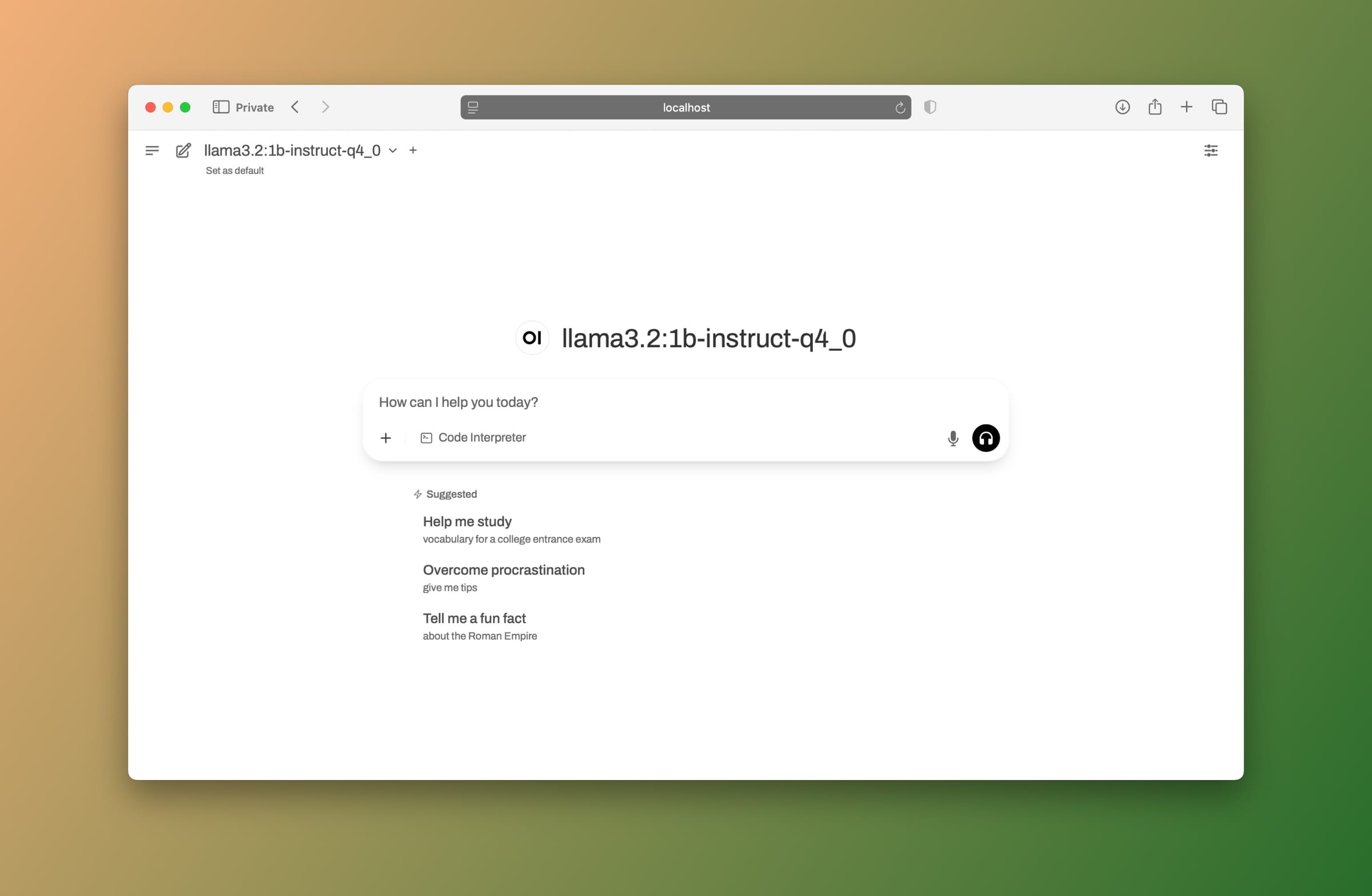 Self-Hosted Private LLM using Ollama and Open WebUI