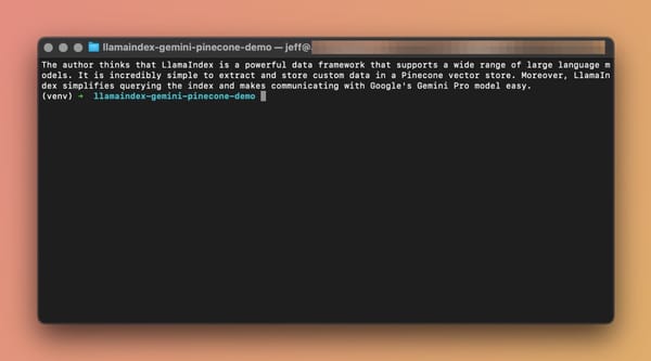 Build RAG app using LlamaIndex, Pinecone, and Gemini Pro